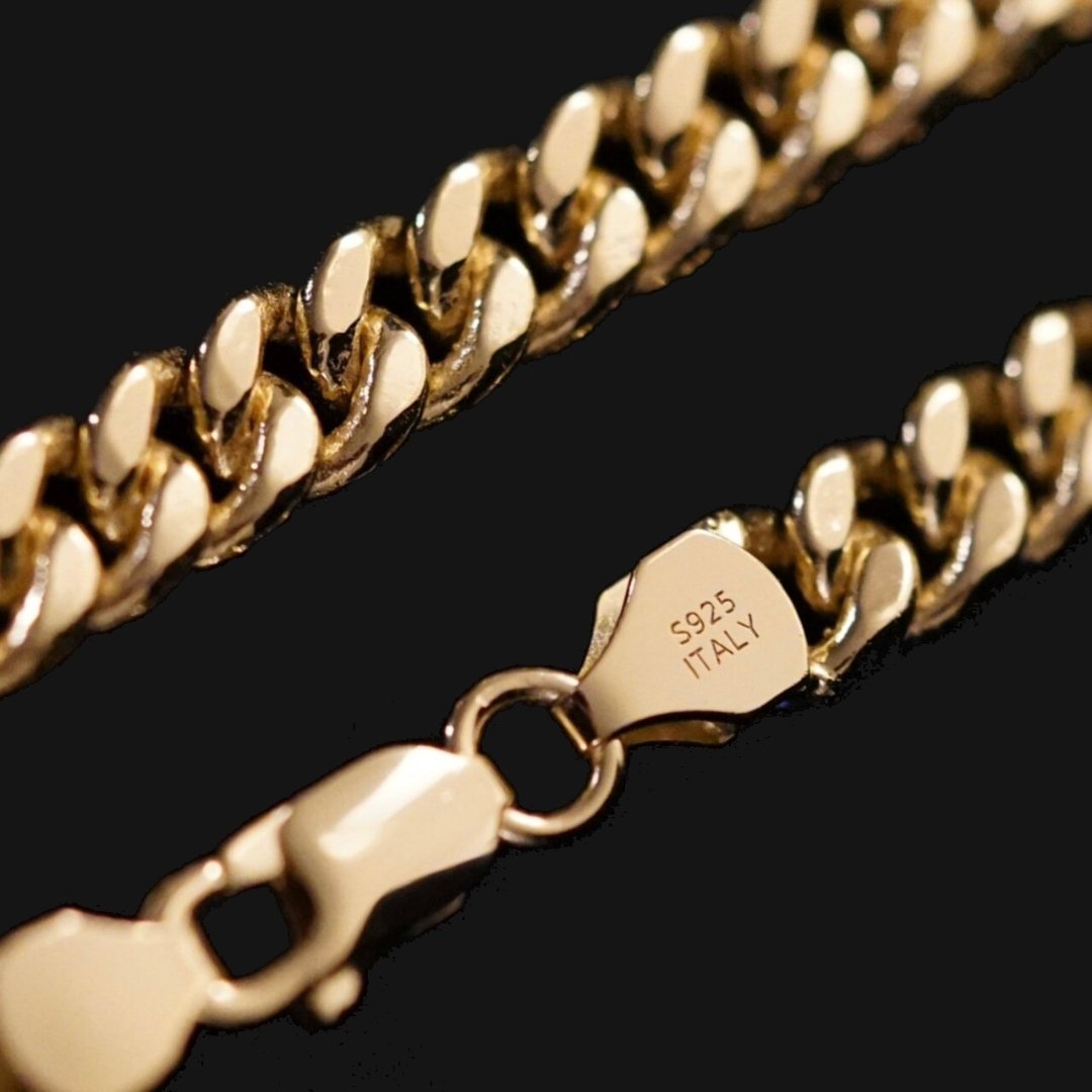 Cuban Link Chain - 5mm - Men's Gold Cuban Necklace - CRNCY