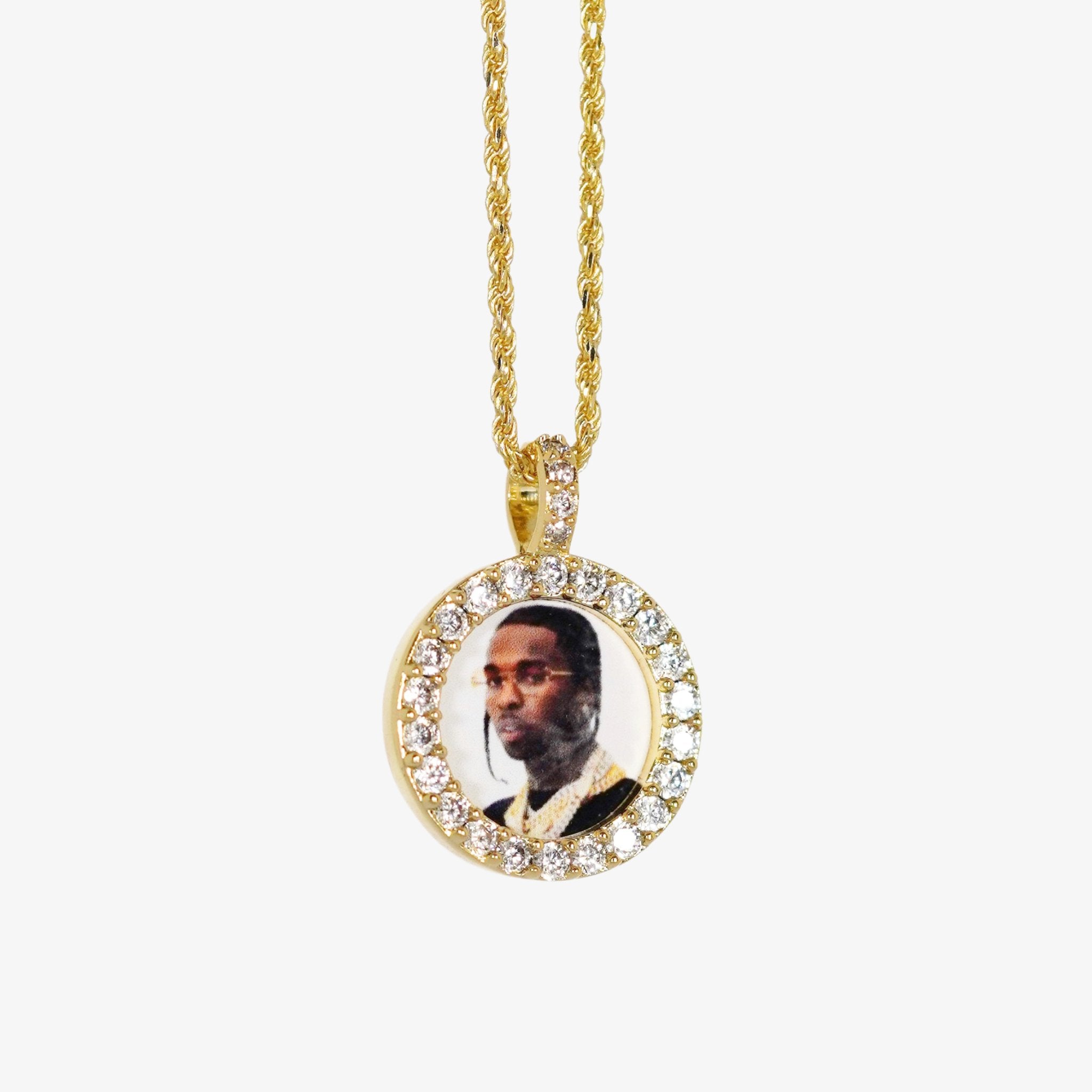 Mini Iced Custom Photo Pendant - Custom Jewelry - CRNCY